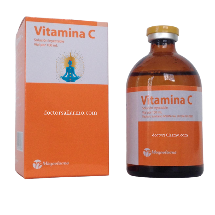 VITAMINA C INYECTABLE 100mL: inyectable con Invima – doctorsaliarmo